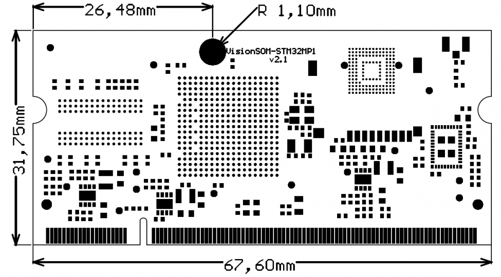 VisionSOM-STM32MP1 Datasheet and Pinout - SomLabs Wiki